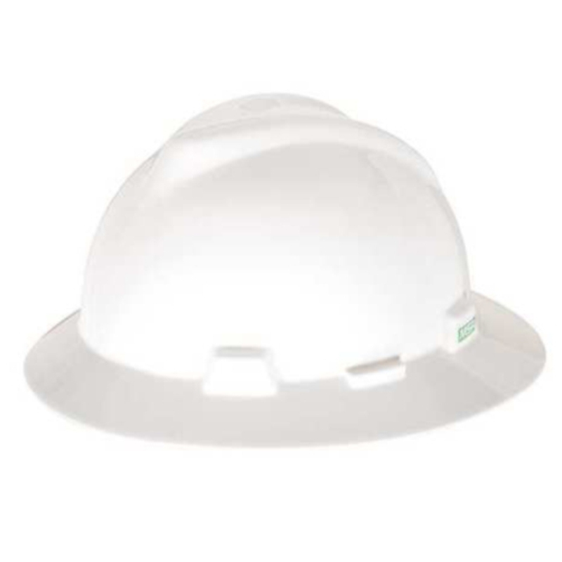 454733-HELM MSA FULLBRIM WHITE COLOUR C/W STAZ-ON | Head Protection ...